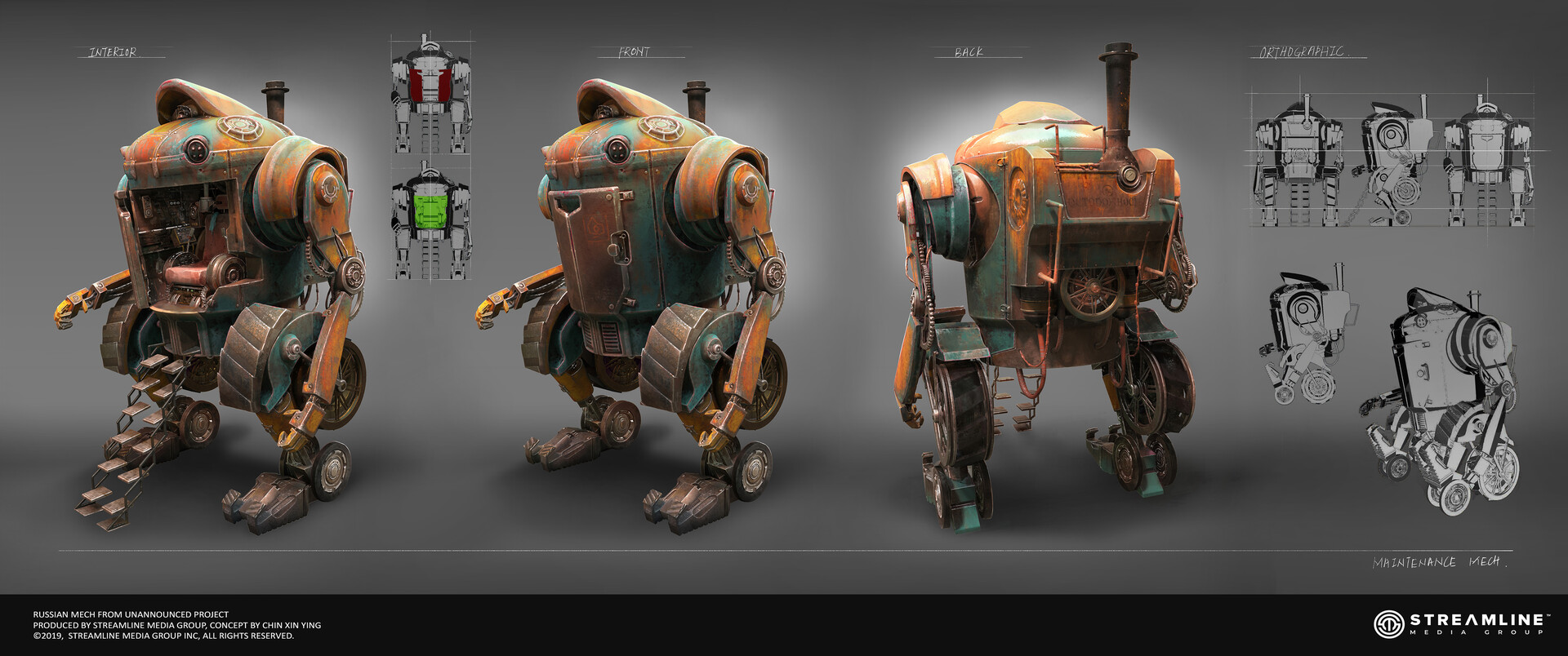 ArtStation - Steampunk Mech