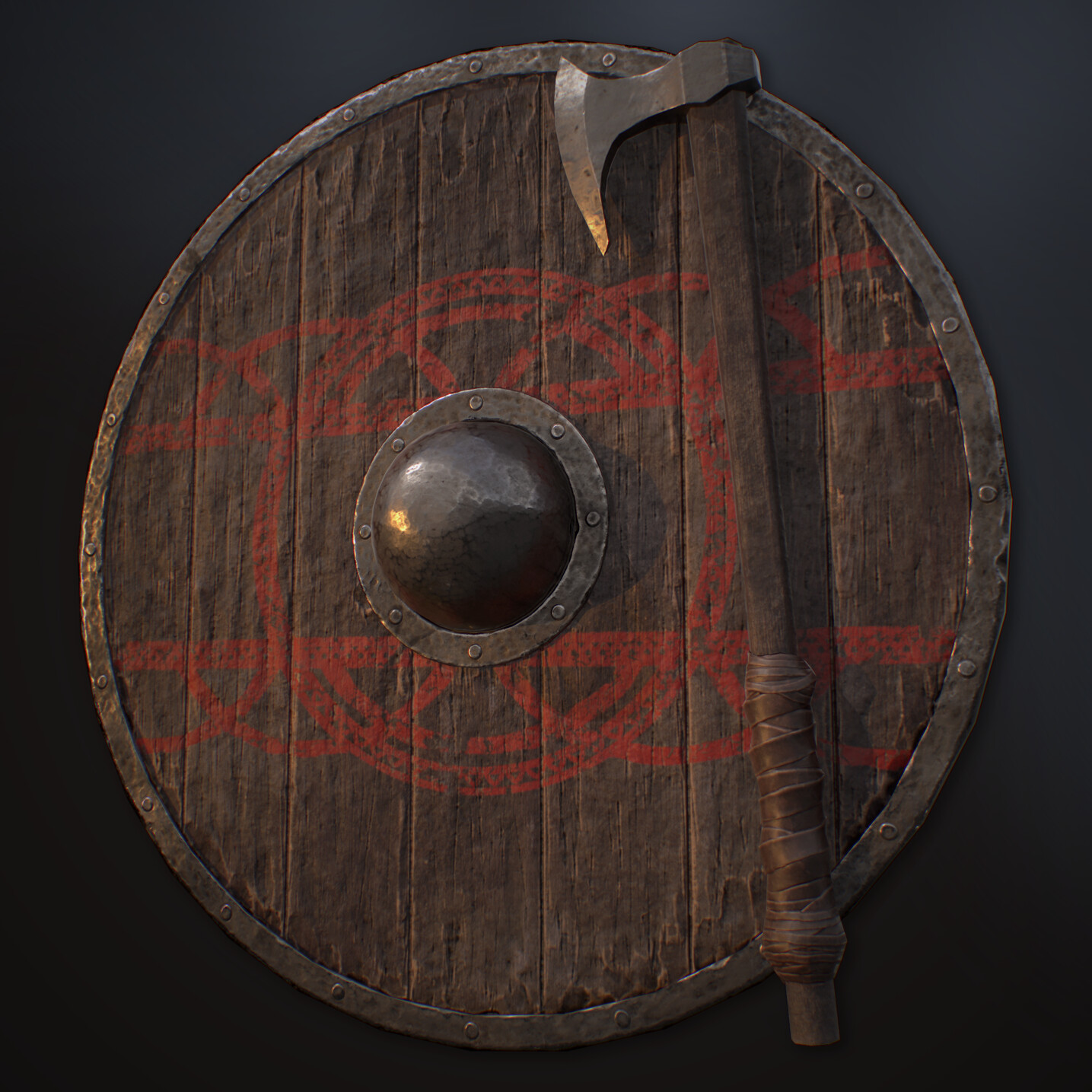 ArtStation - Berserker Axe and Shield