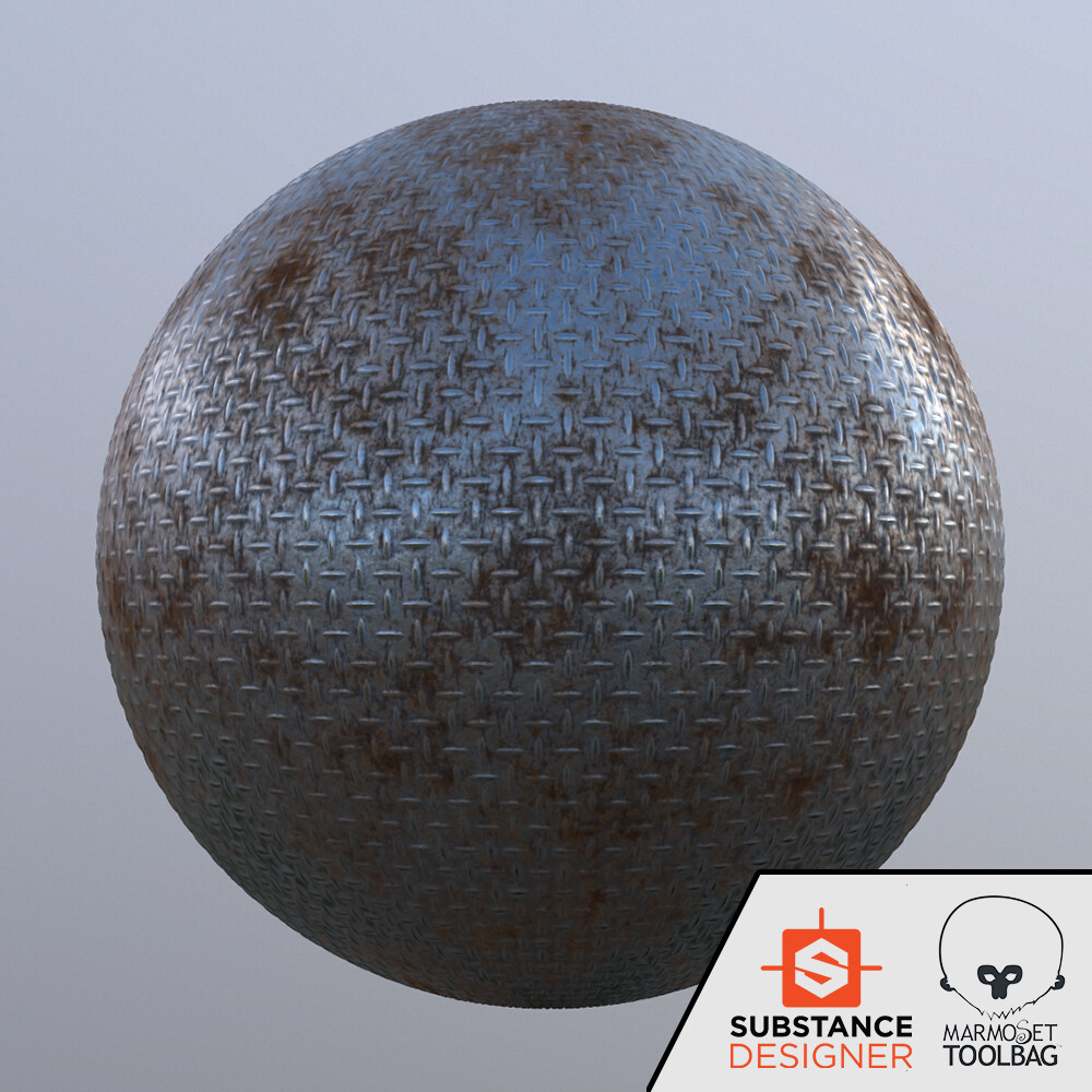 ArtStation - Rusty Metal Floor