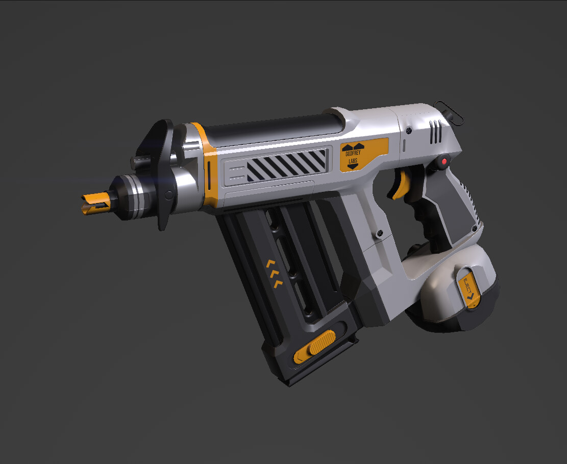 ArtStation - Sci-fi nail gun