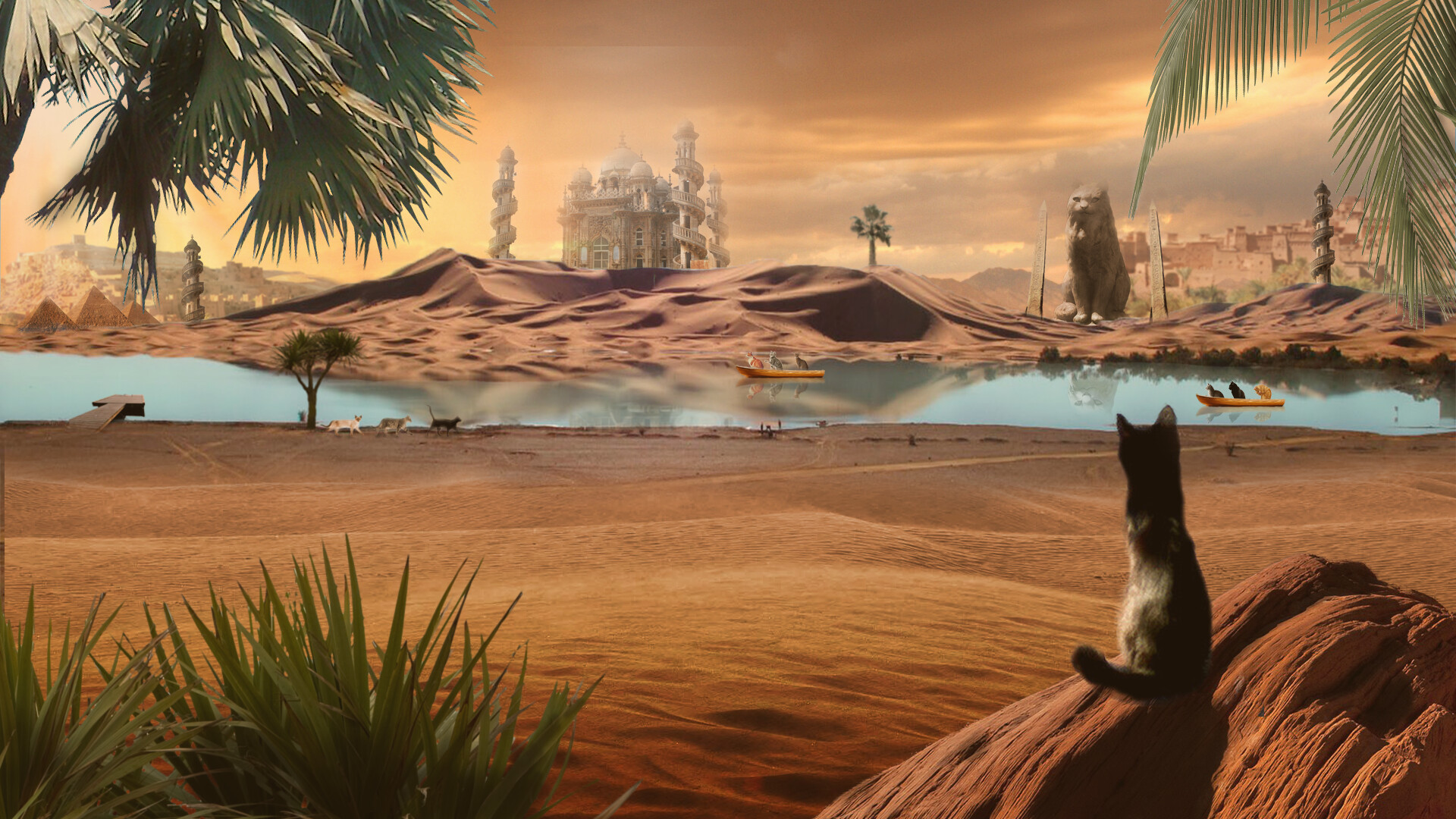 ArtStation - Cat City - Mattepainting