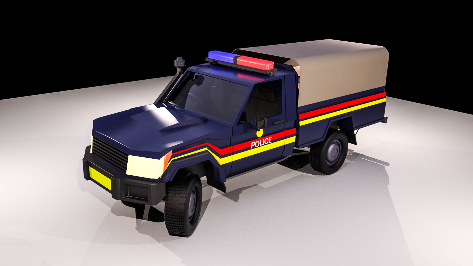 ArtStation - Kenya Police Landcruiser