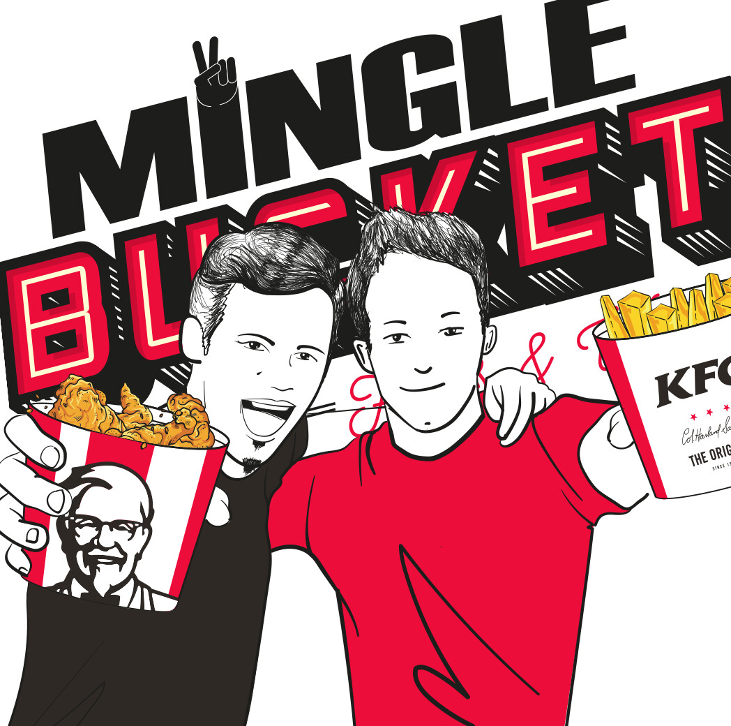 ArtStation - Mingle bucket logo, packaging and KVS
