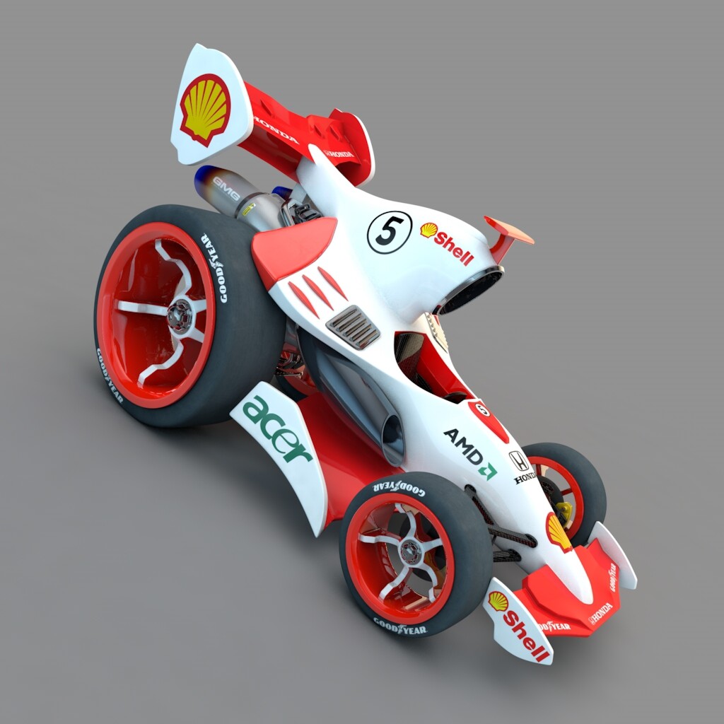 ArtStation - Cartoon Race Car
