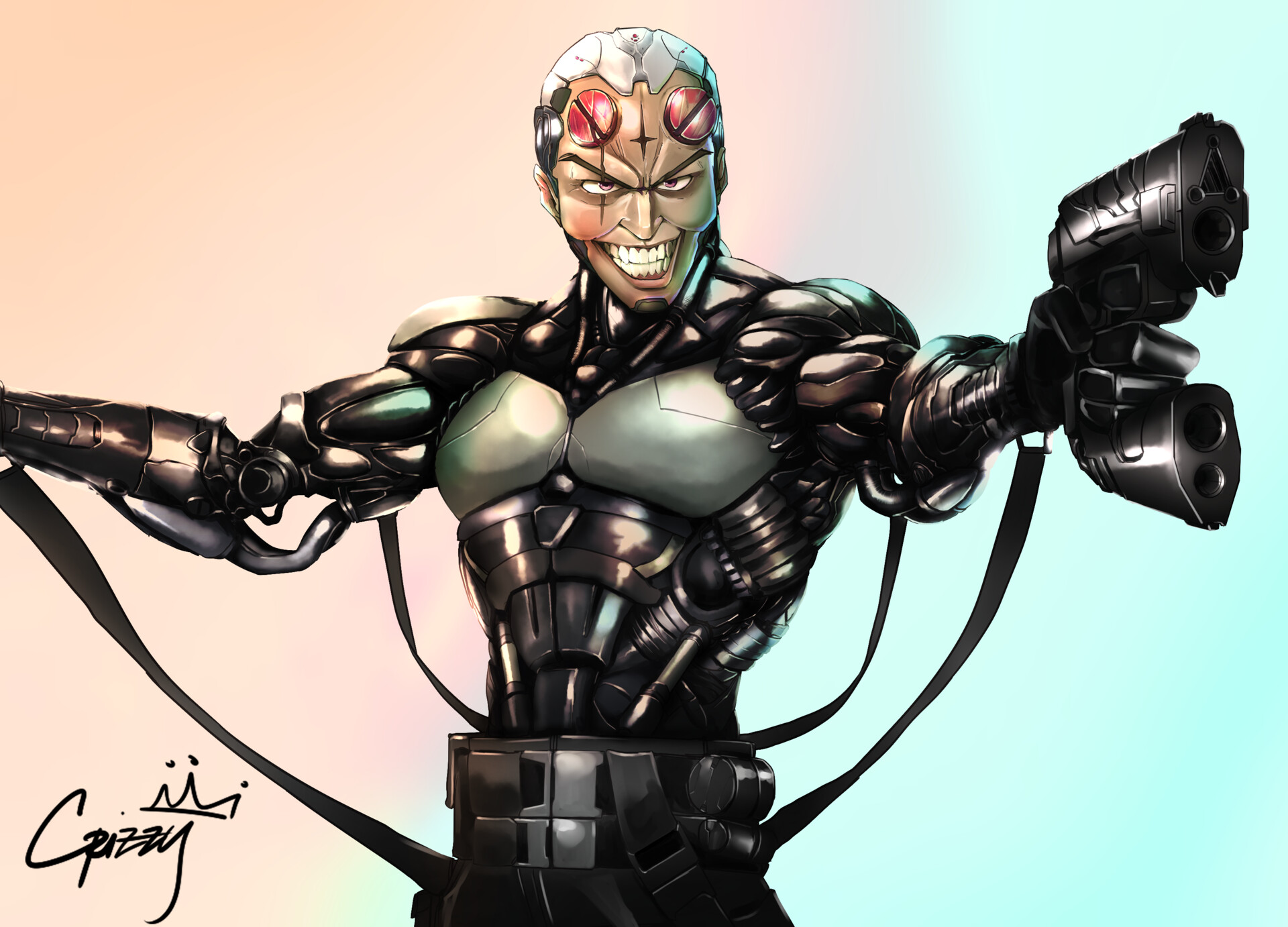 ArtStation - CyberPunk_HellBoy