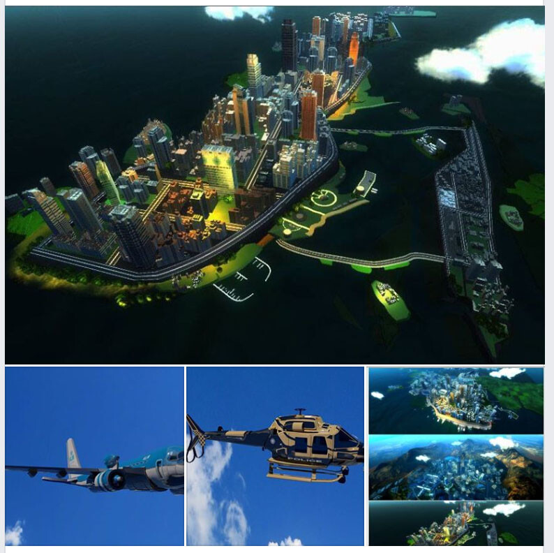 ArtStation - 3D cities. Bird's eye view