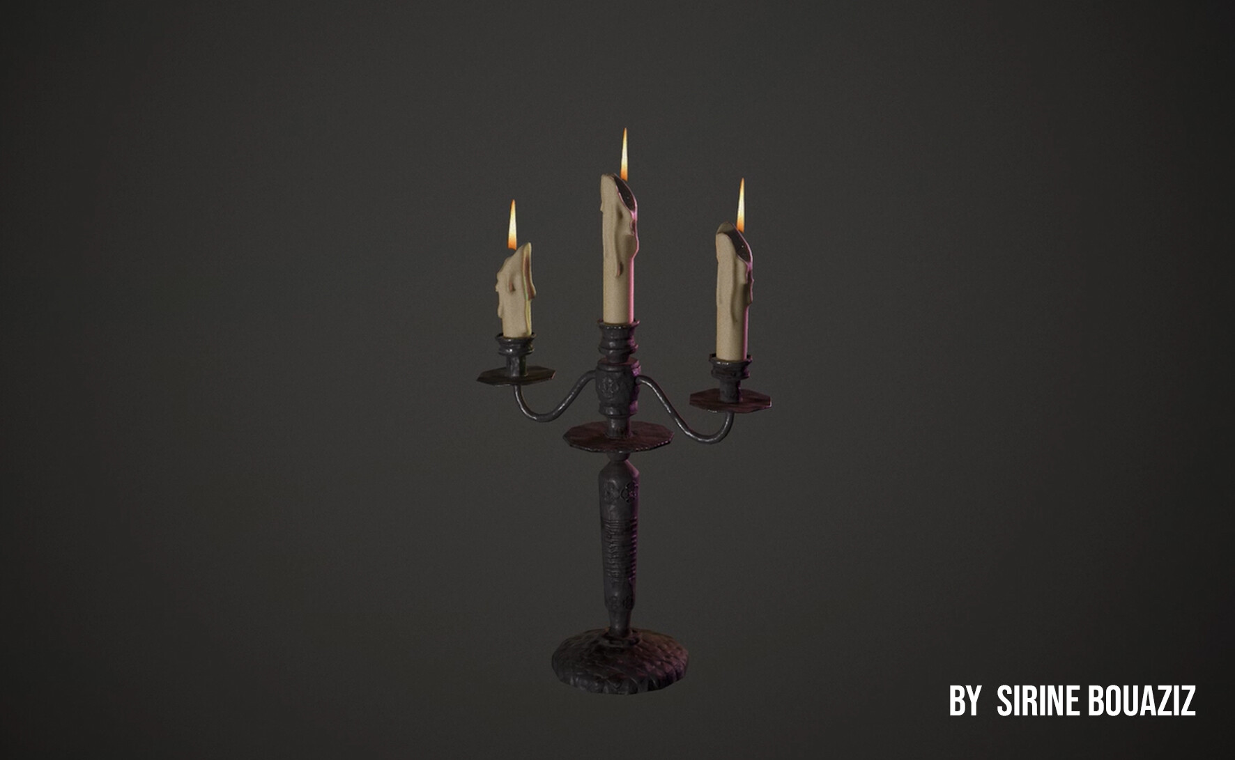 ArtStation - Medieval Candle Holder