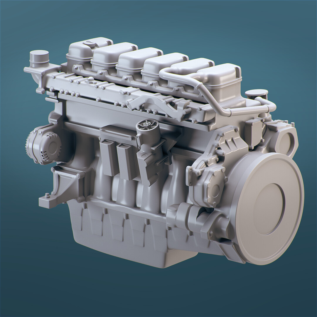 ArtStation - Scania Engine