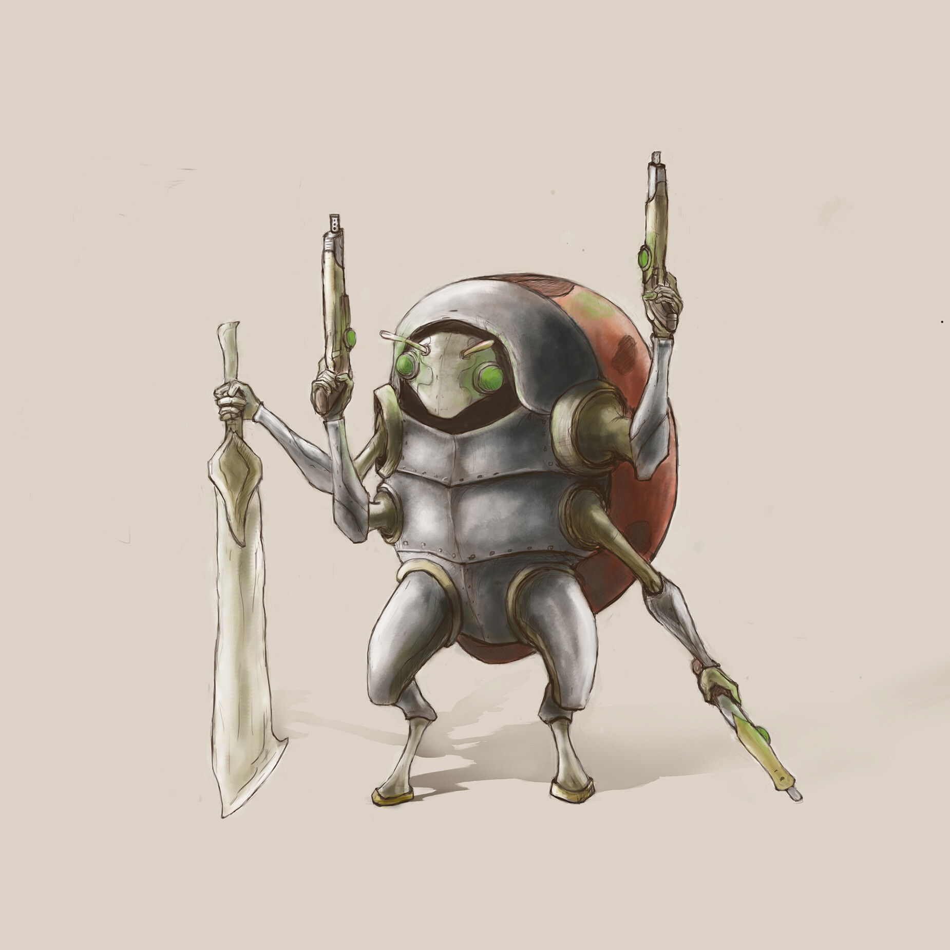 ArtStation - Ladybug warrior