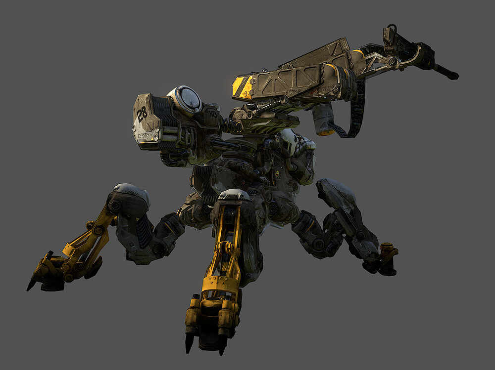 ArtStation - Quadruped Mech Animated