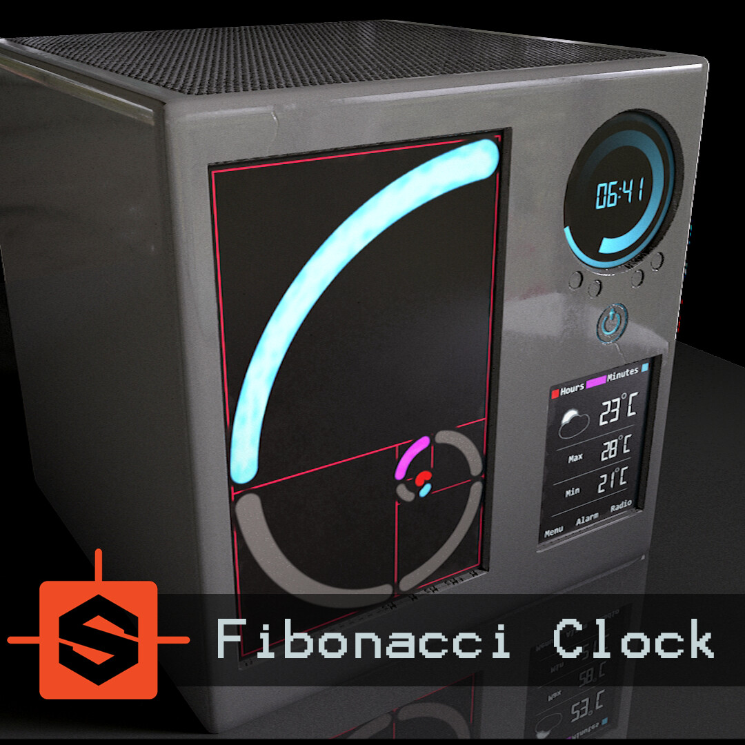ArtStation - Fibonacci Clock
