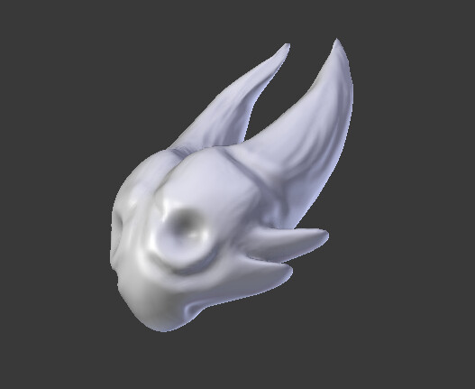 ArtStation - Masked Creature - In progress