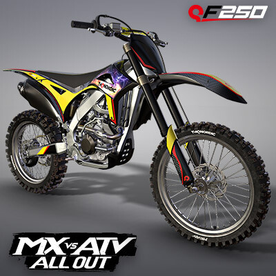 ArtStation - THQ NORDIC QF250 2017 MOTOCROSS BIKE | MX VS ATV ALL OUT
