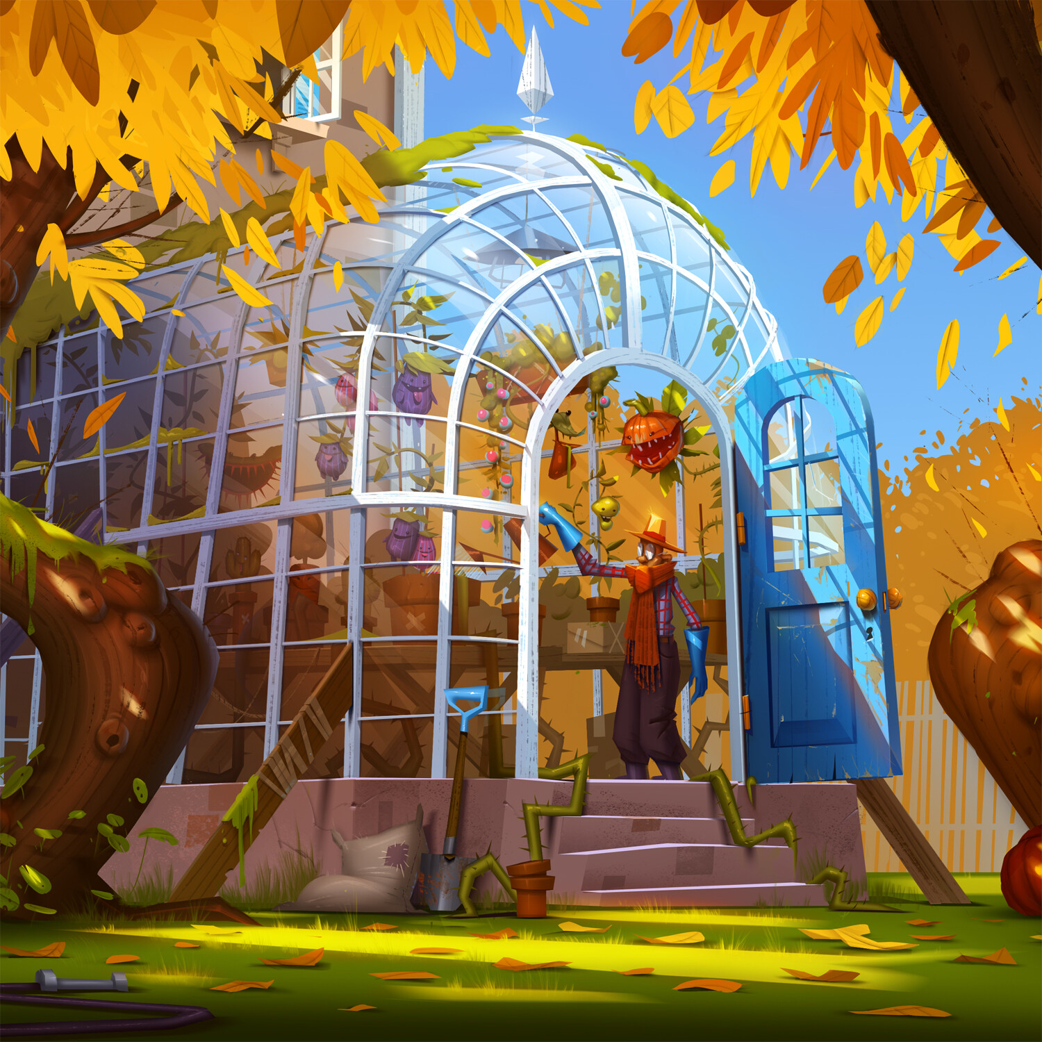 ArtStation - Greenhouse of horror ;)