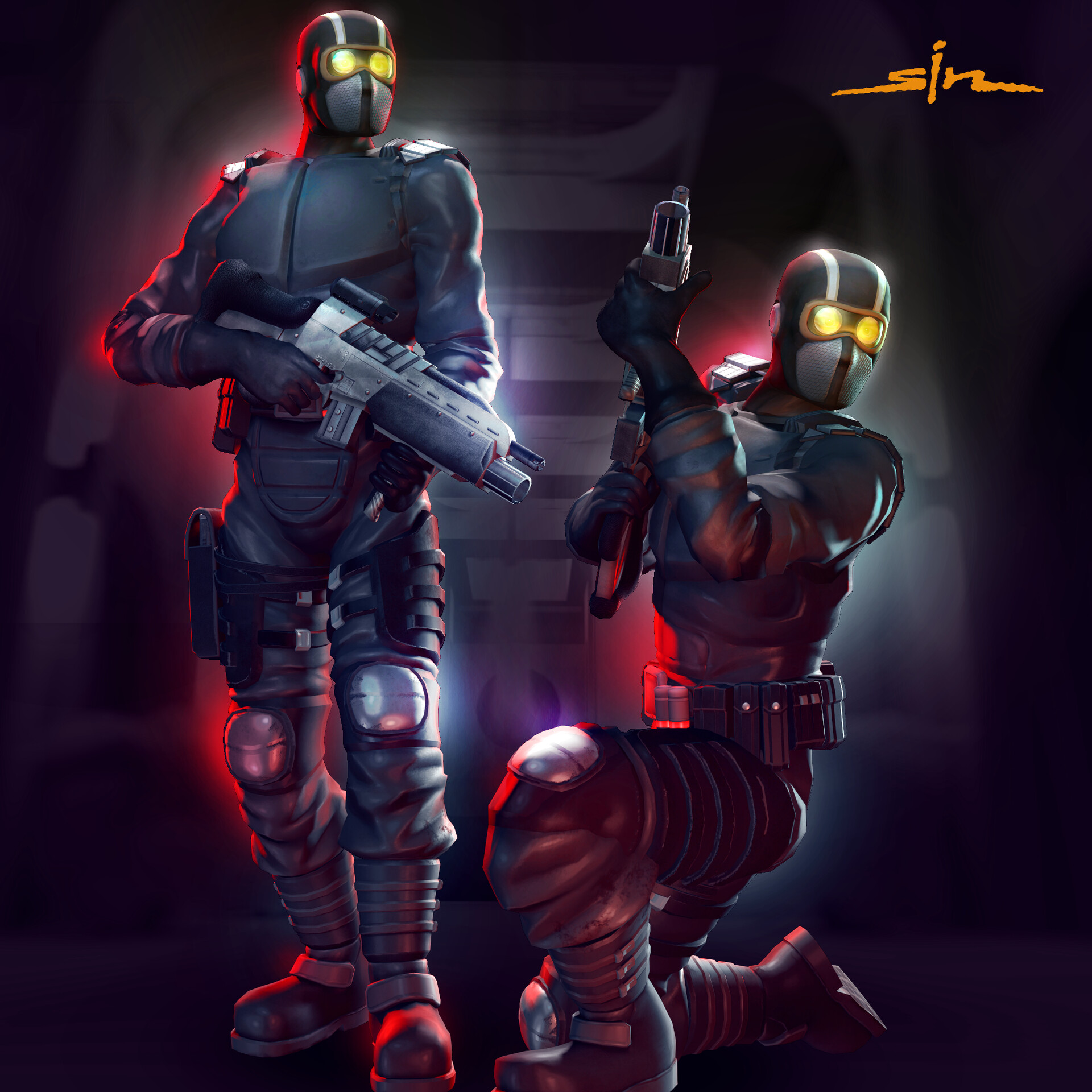 ArtStation - SiN: Mob Grunt Revamped