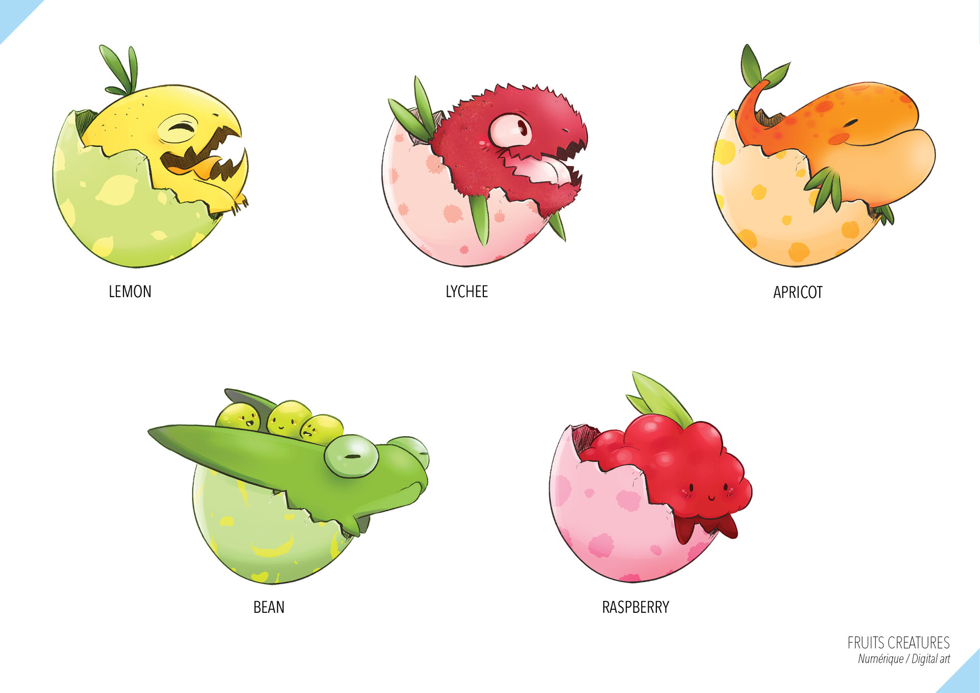 ArtStation - Fruits creatures - creature design