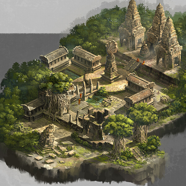 ArtStation - ANGKOR WAT CENTRAL