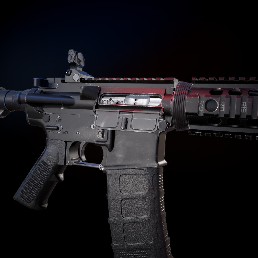 ArtStation - M4A1 (With Field Strip)