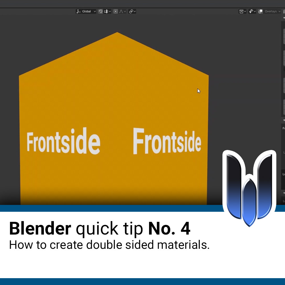 ArtStation - Blender quick tip No. 4 - How to create double sided materials