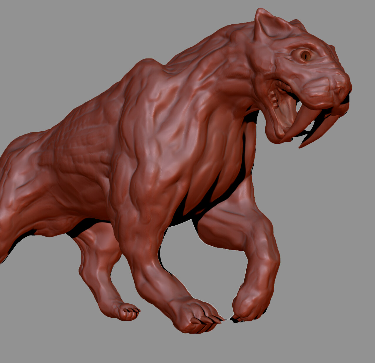 ArtStation - Smilodon in Clay