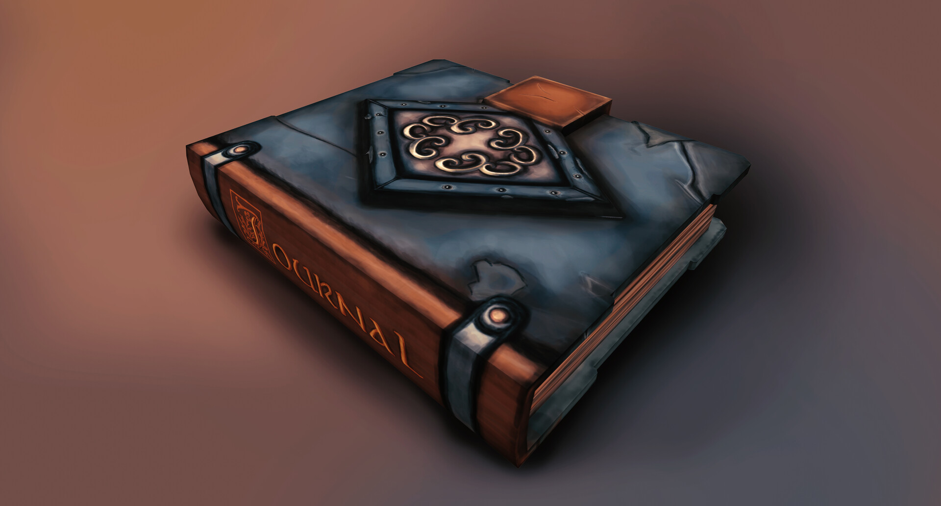 ArtStation - Hand-painted book