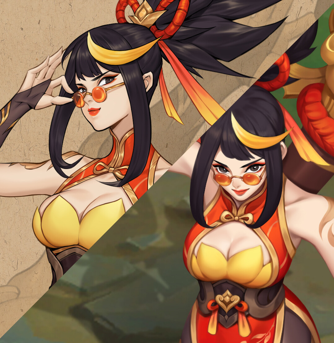 ArtStation - Firecracker Vayne concept art