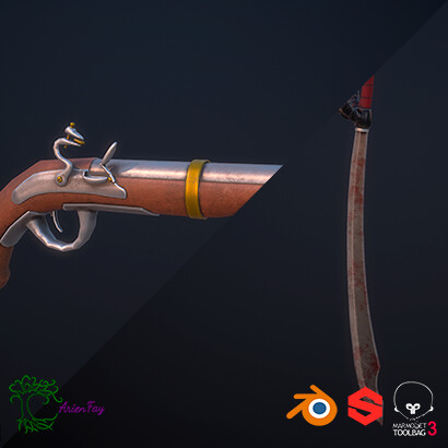 ArtStation - Pirate Weapons