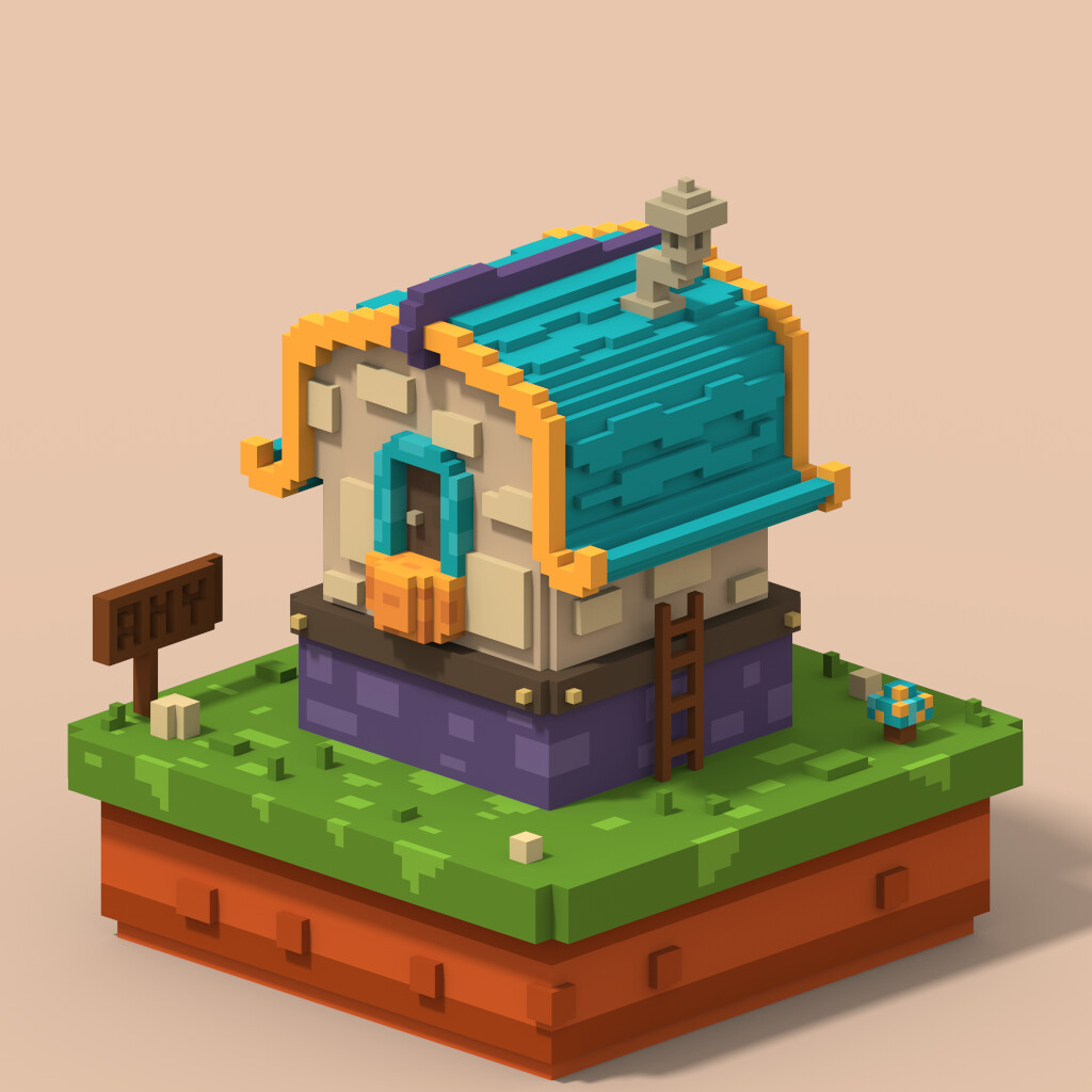 ArtStation - Amily's House | Voxel Art