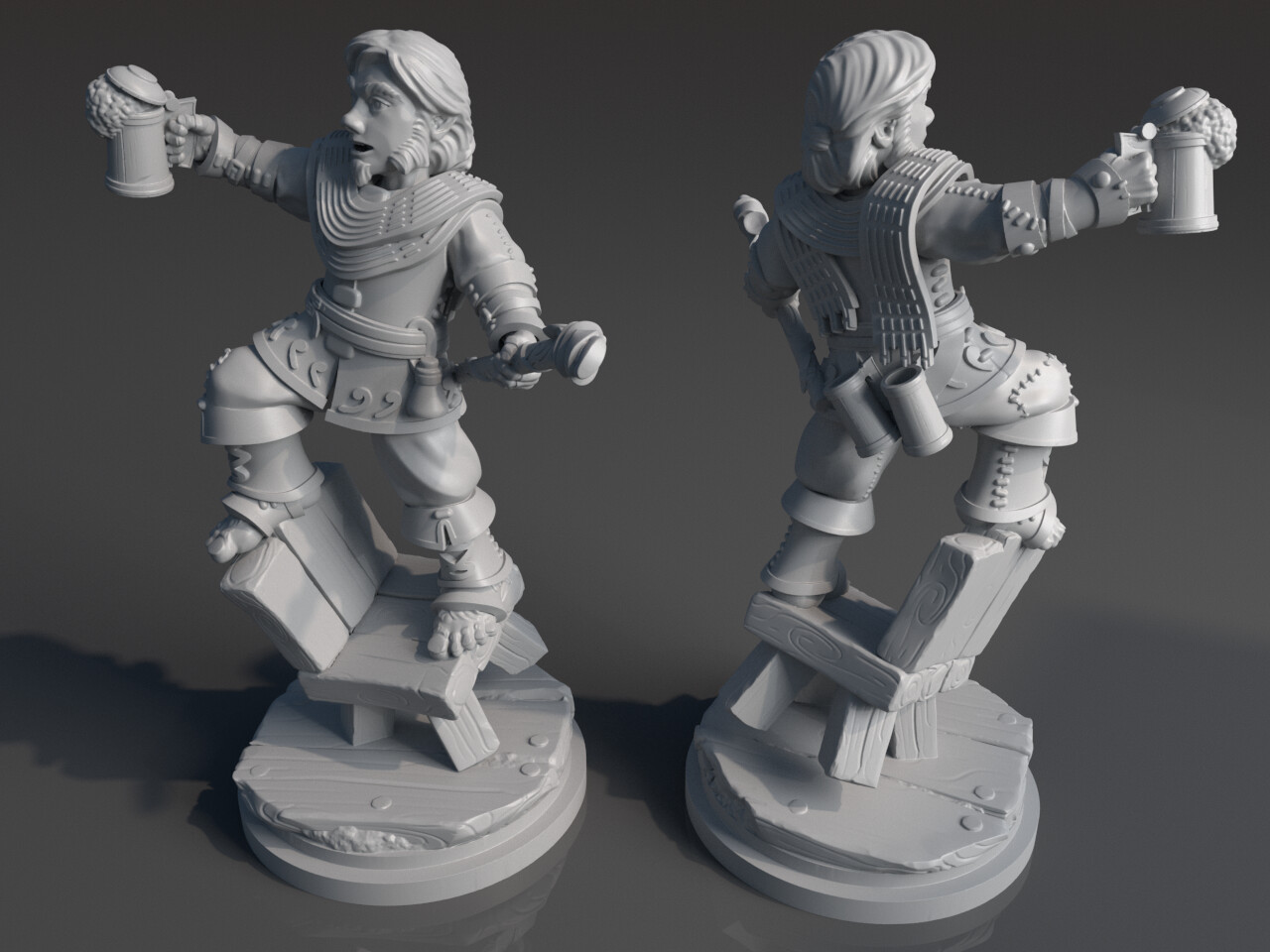 ArtStation - Halfling bard miniature