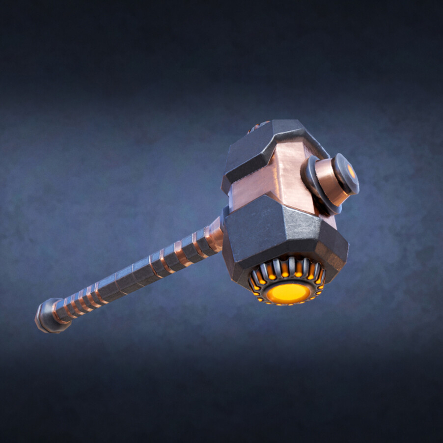 ArtStation - Low poly Hammer