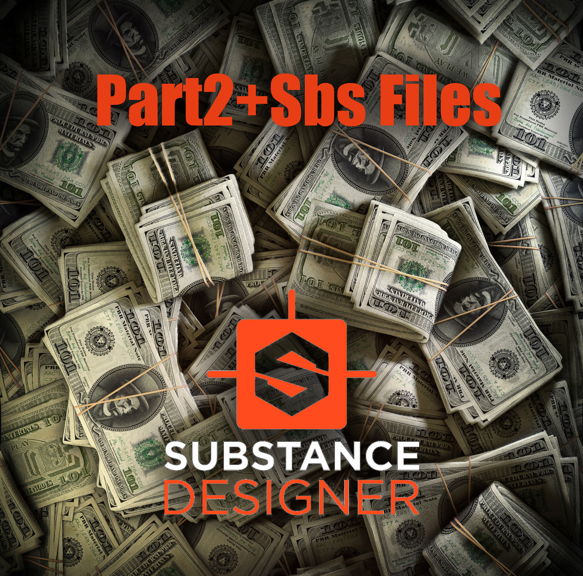 ArtStation - PBR Money Stack Material Part 2 + SBS files