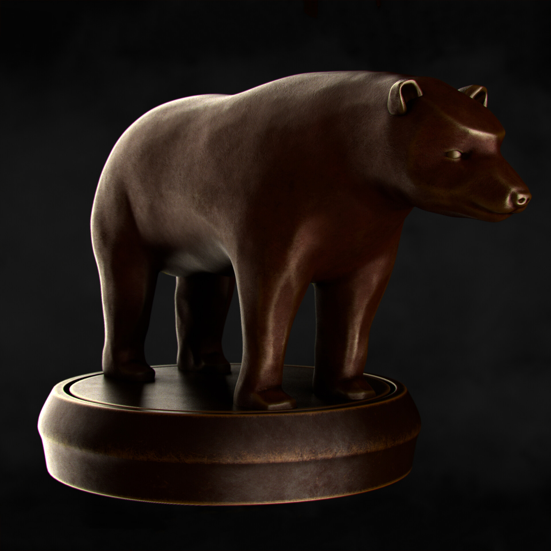 ArtStation - The Bear Statue