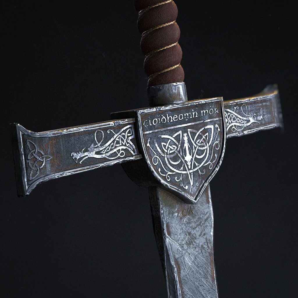 ArtStation - Scottish Broadsword - Claídheamh Mòr