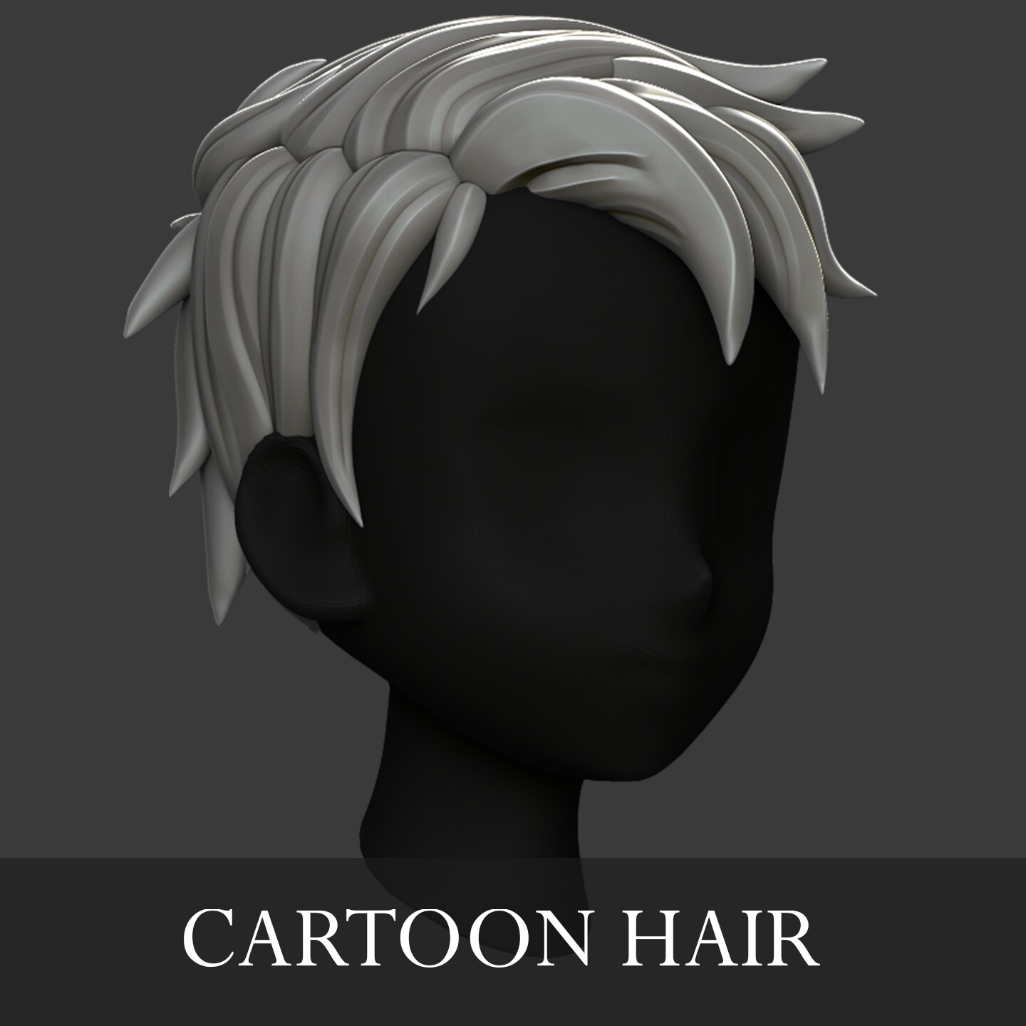 ArtStation - Cartoon Hair Style