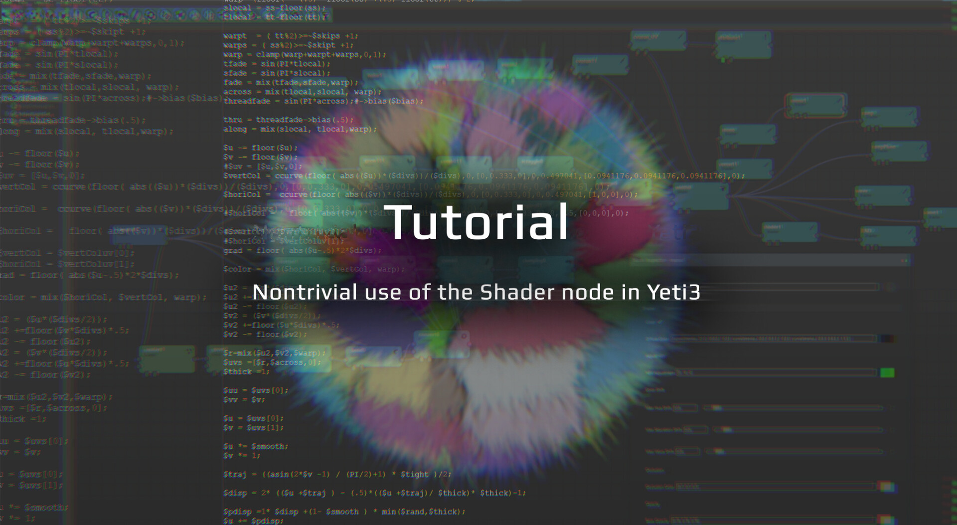 ArtStation - Nontrivial use of the Shader node in Yeti 3