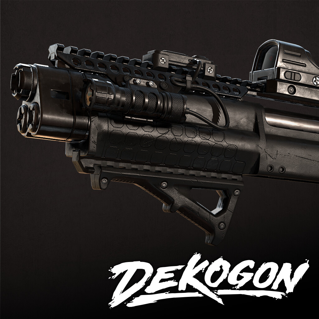 ArtStation - Modern Shotgun - Dekogon