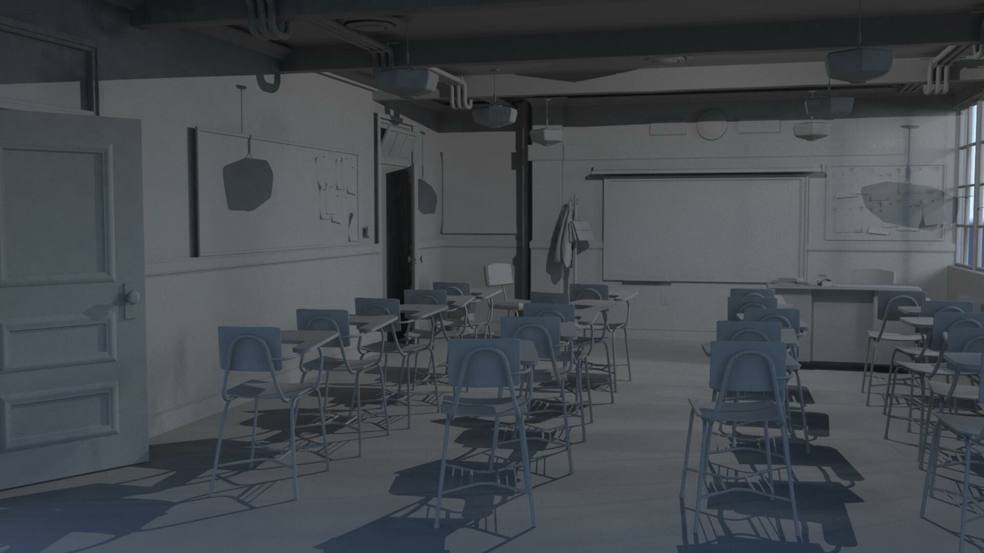 ArtStation - Classroom model