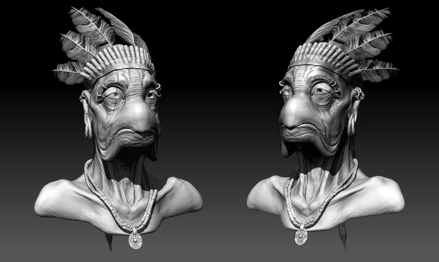 ArtStation - Oddworld Soulstorm Fanart - Female Shaman (WIP)