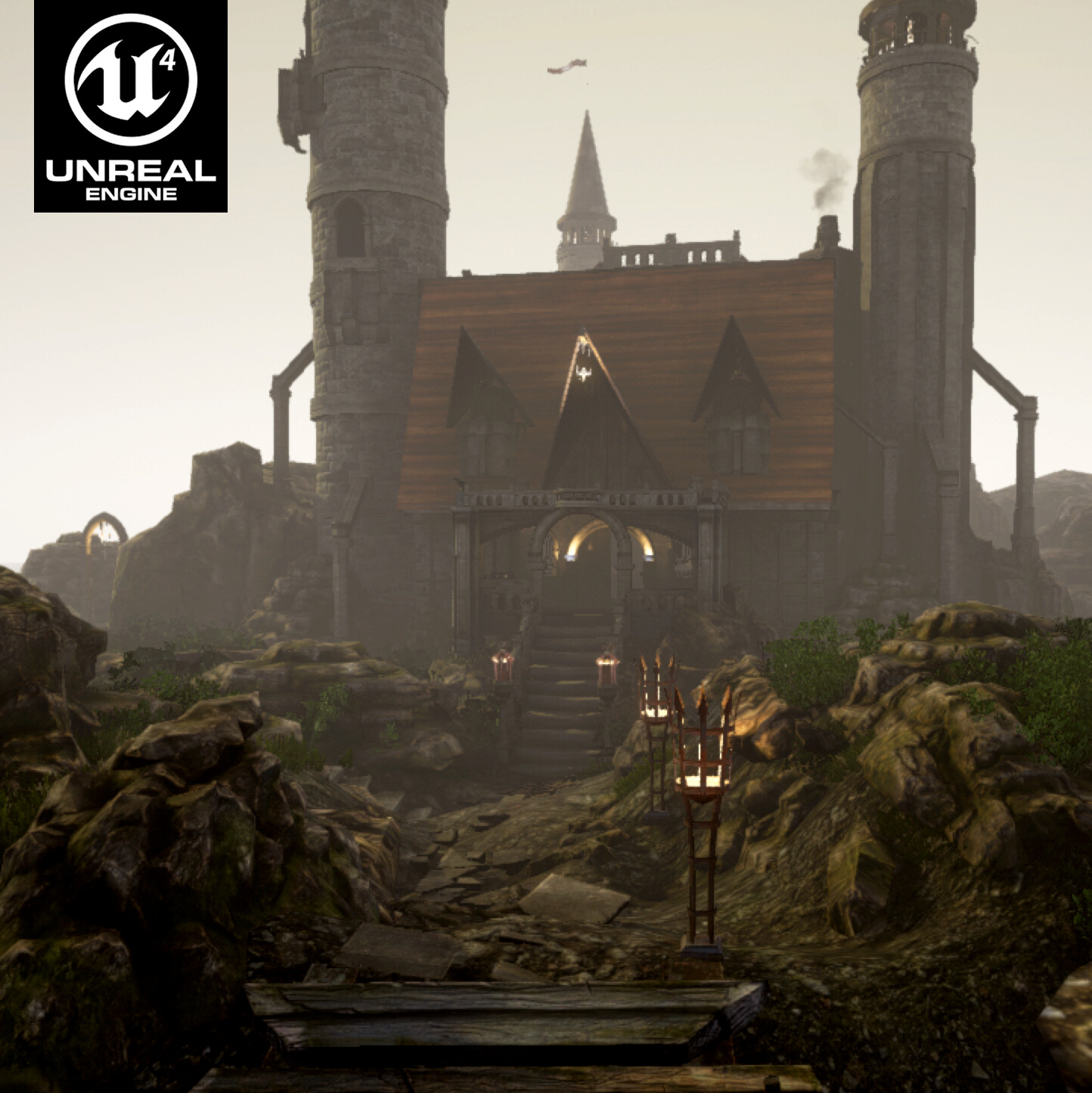 ArtStation - The Castle Tower Lighthouse