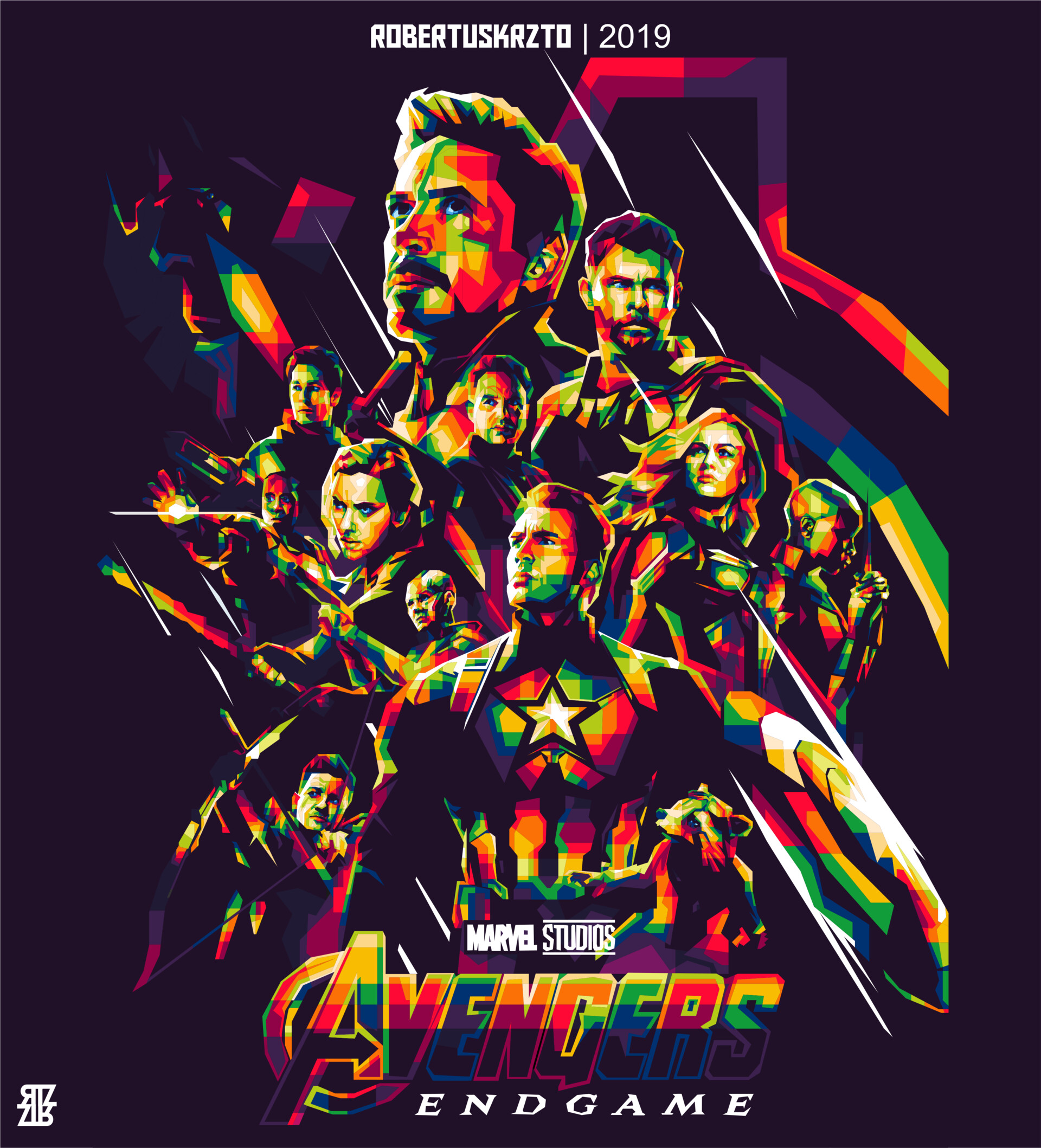 ArtStation - Avengers : End Game WPAP