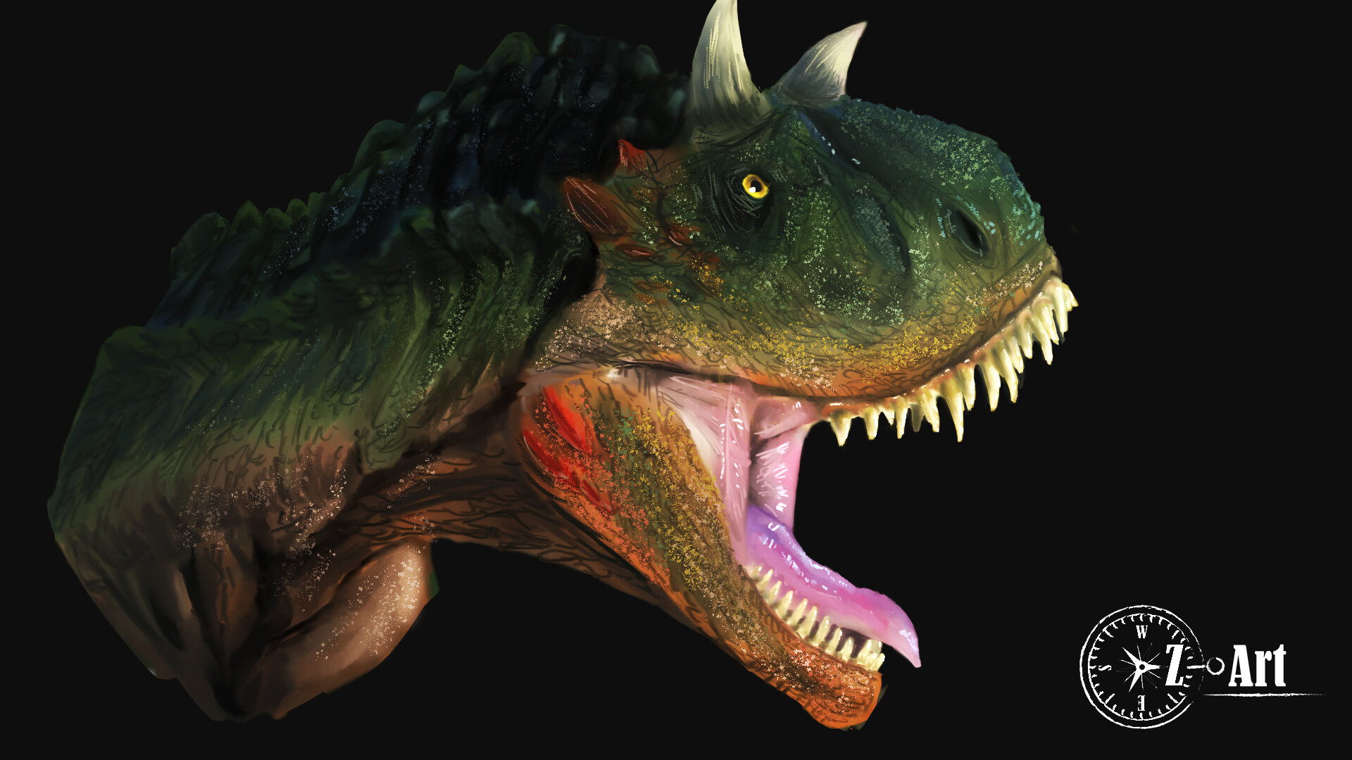 ArtStation - Carnotaurus Study