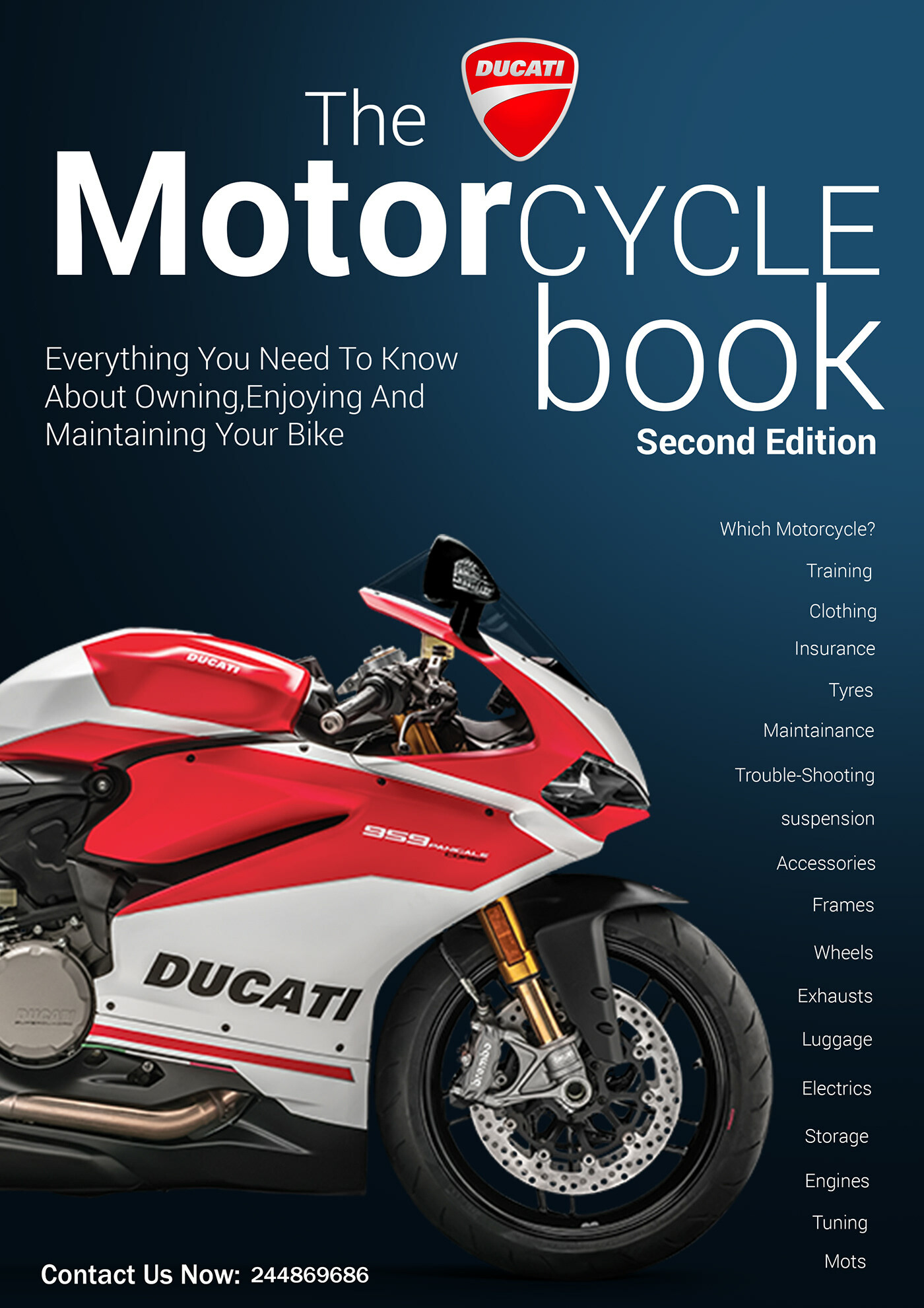 ArtStation - The ducati motorcycle book second edition poster design