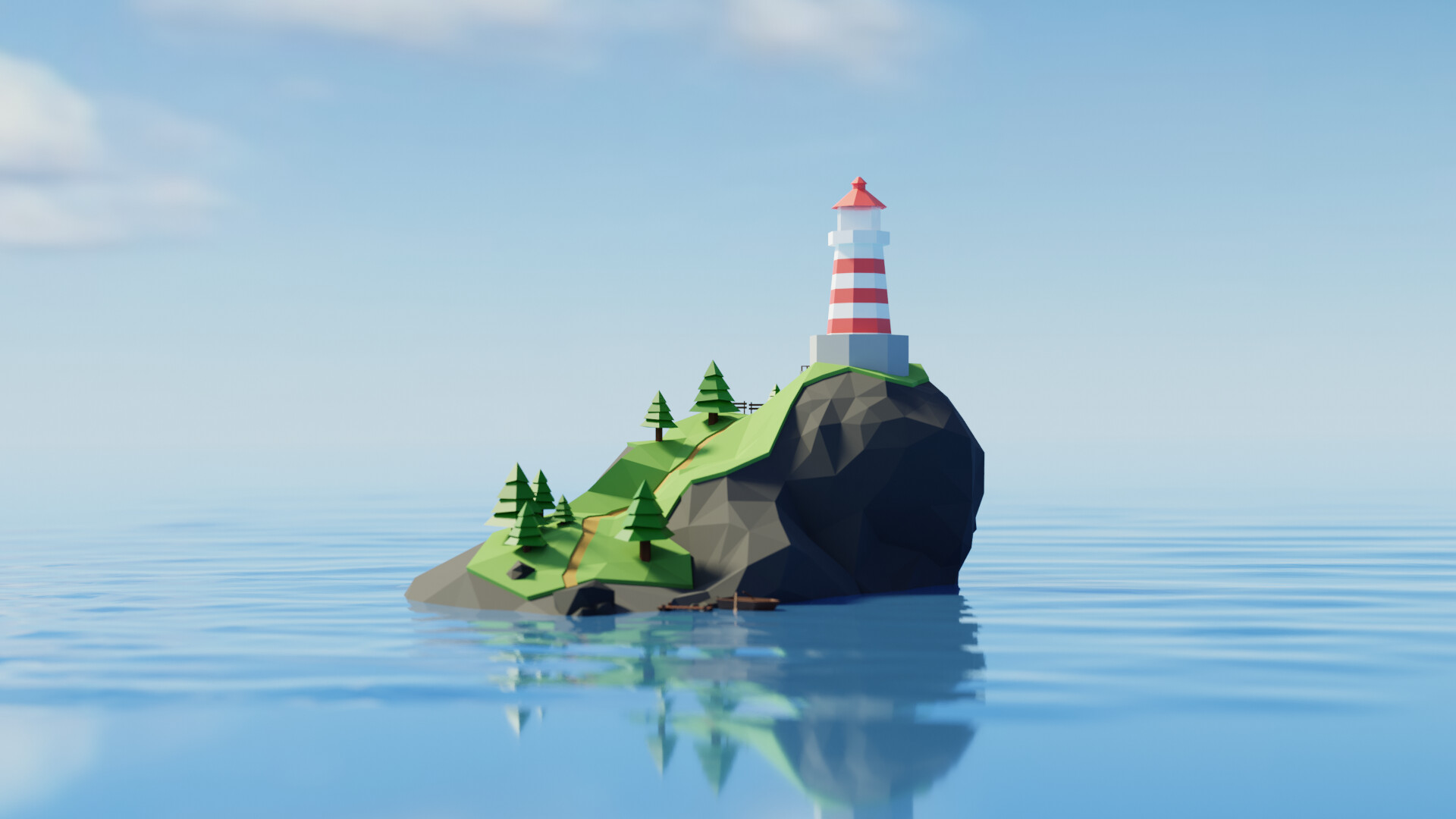 ArtStation - Low poly lighthouse