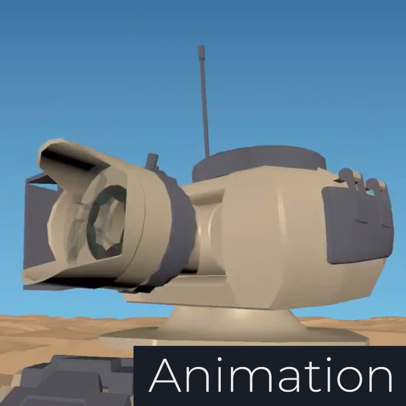 ArtStation - Desert Tank - animation