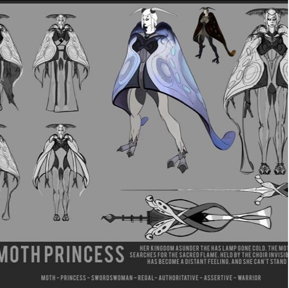 ArtStation - Moth Princess