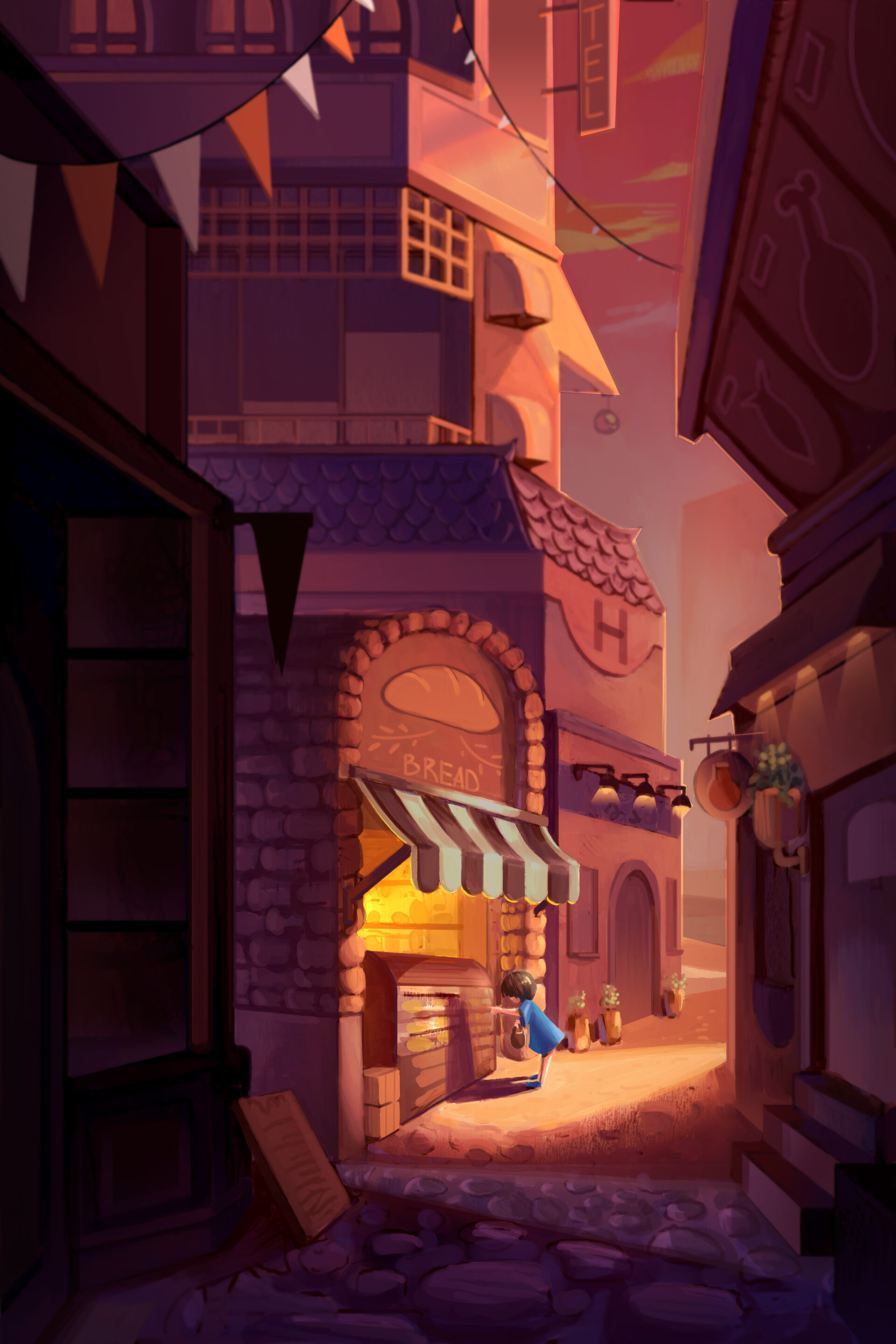 ArtStation - Bakery Environment Concept