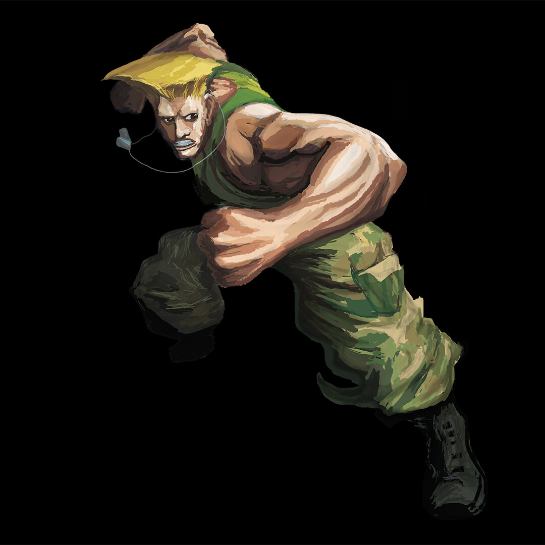 ArtStation - Guile - Street Fighter fan art