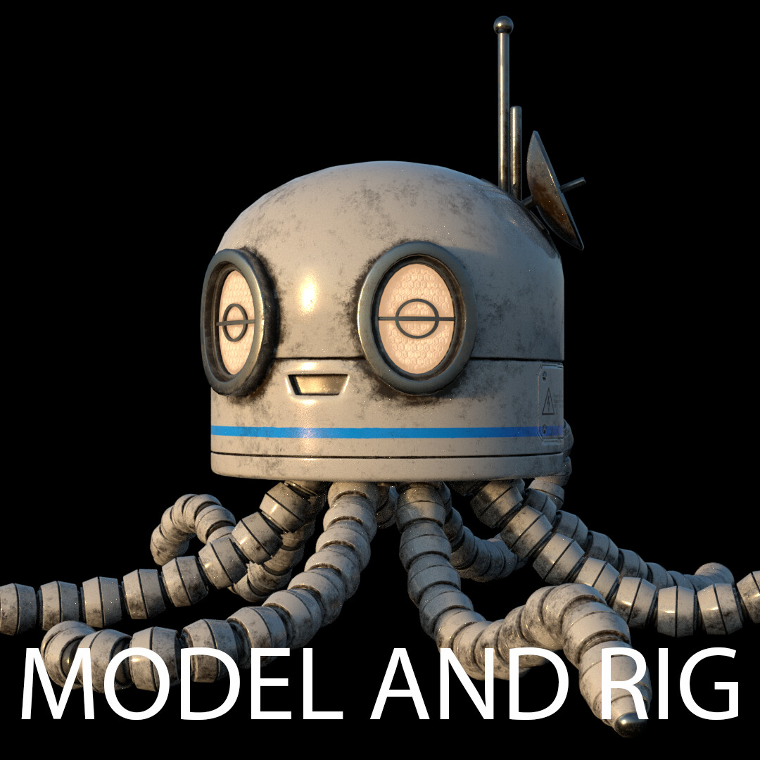 ArtStation - Mecha Octopus - With Rig