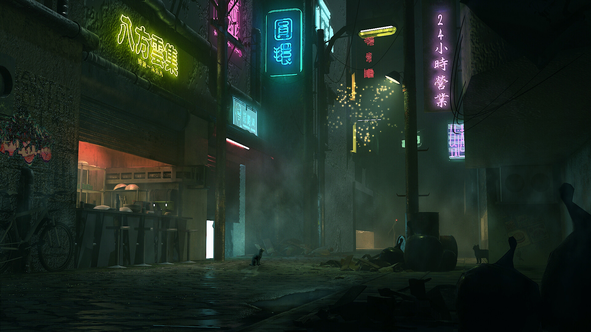 ArtStation - Cyberpunk Alley