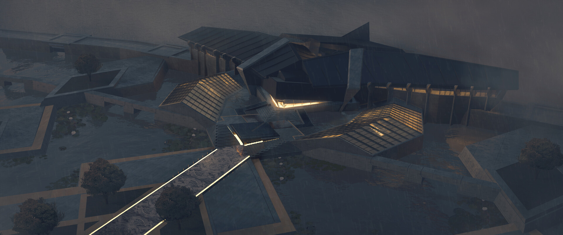 ArtStation - Plutocratic Headquarters of the Flooded World